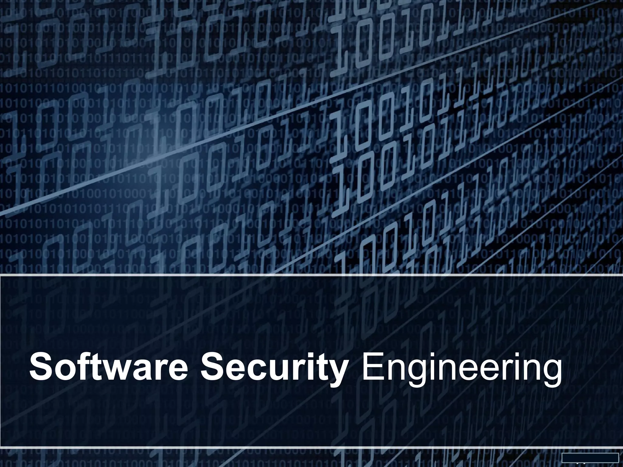 Software security engineering | PPT