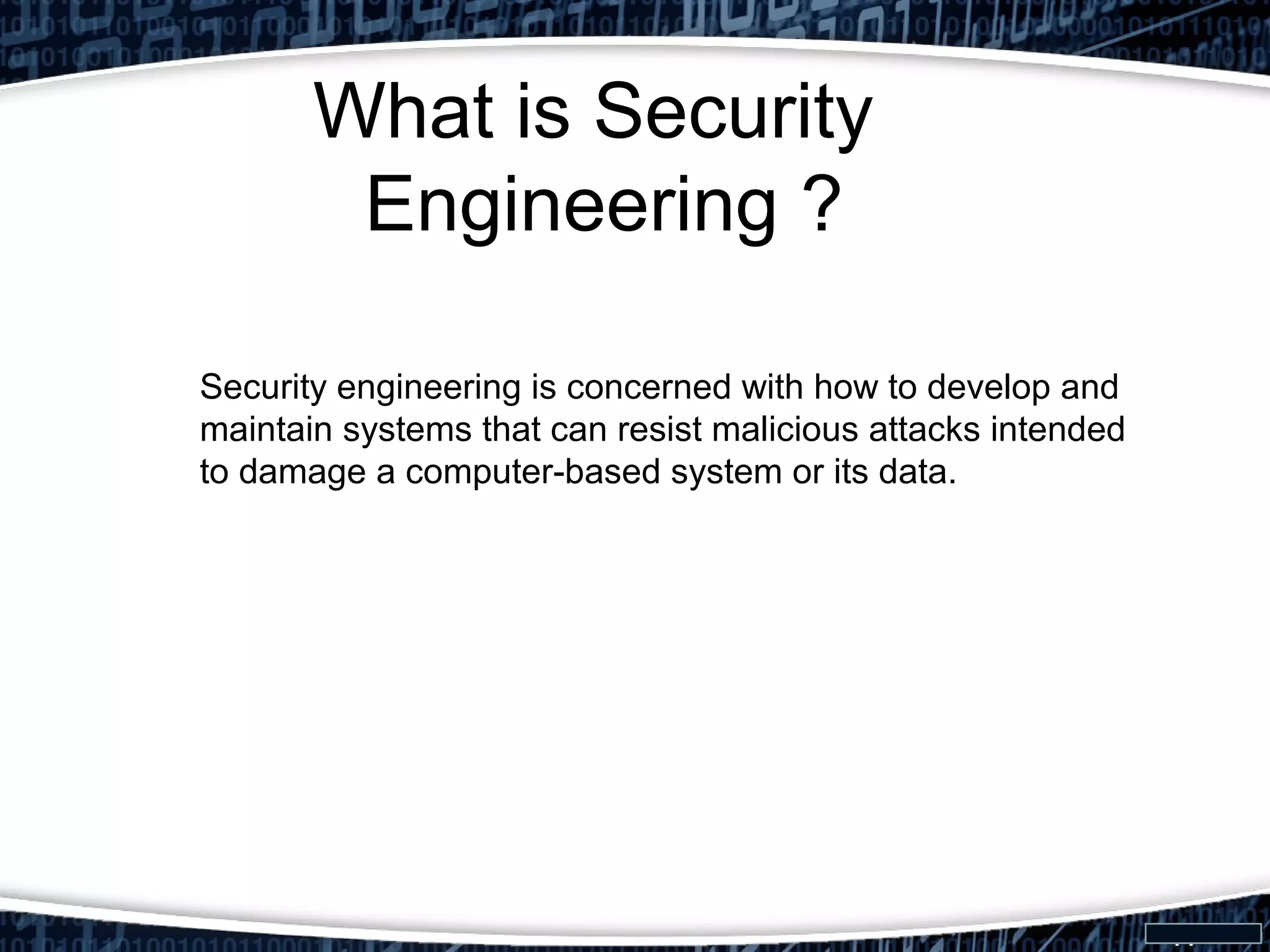 Software security engineering | PPT