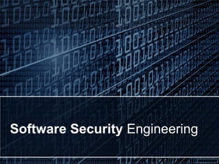 Software security engineering | PPT