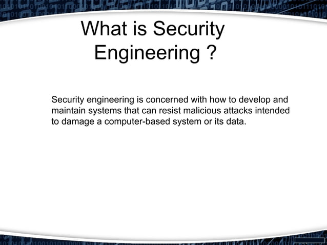 Software security engineering | PPT