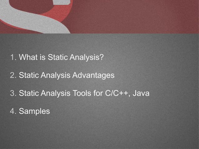 Software Security - Static Analysis Tools | PDF