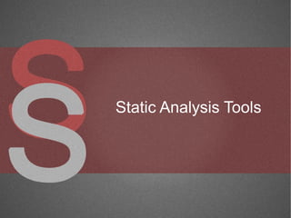 Software Security - Static Analysis Tools | PDF