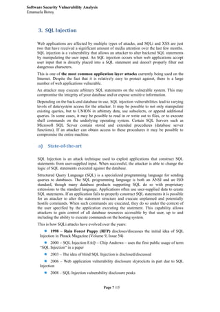 Software Security - Vulnerability&Attack | PDF