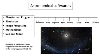 Software's for amateur astronomy | PPT