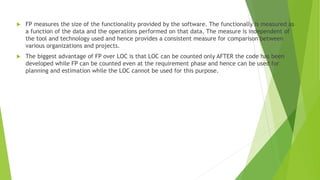 Software size estimation | PPTX