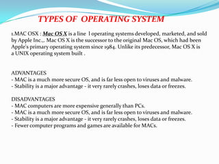 Windows Operating System | PPTX