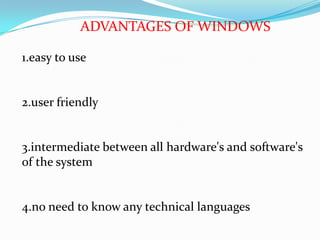 Windows Operating System | PPT