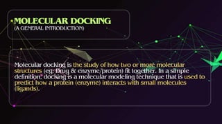 Softwares of molecular docking .pptx
