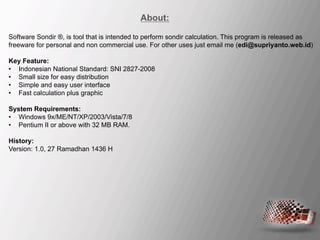 Software Sondir | PDF