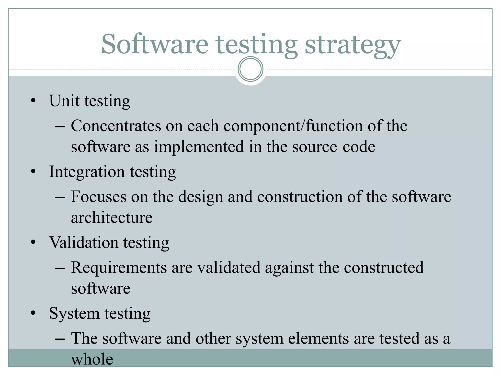 Software testing strategies And its types | PPT Software testing strategies And its types | PPT