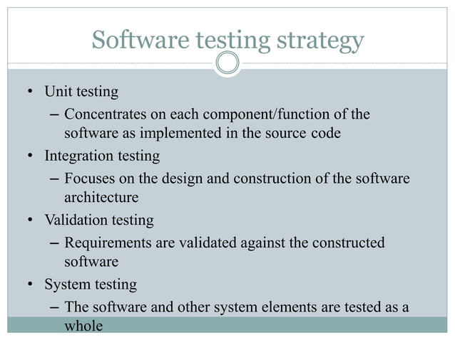 Software testing strategies And its types | PPTX Software testing strategies And its types | PPTX