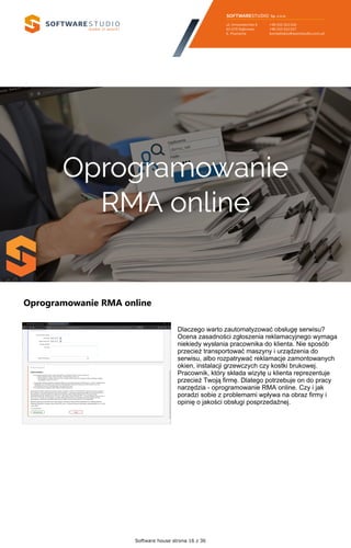 Softwarestudio softwarehouse RMA | PDF