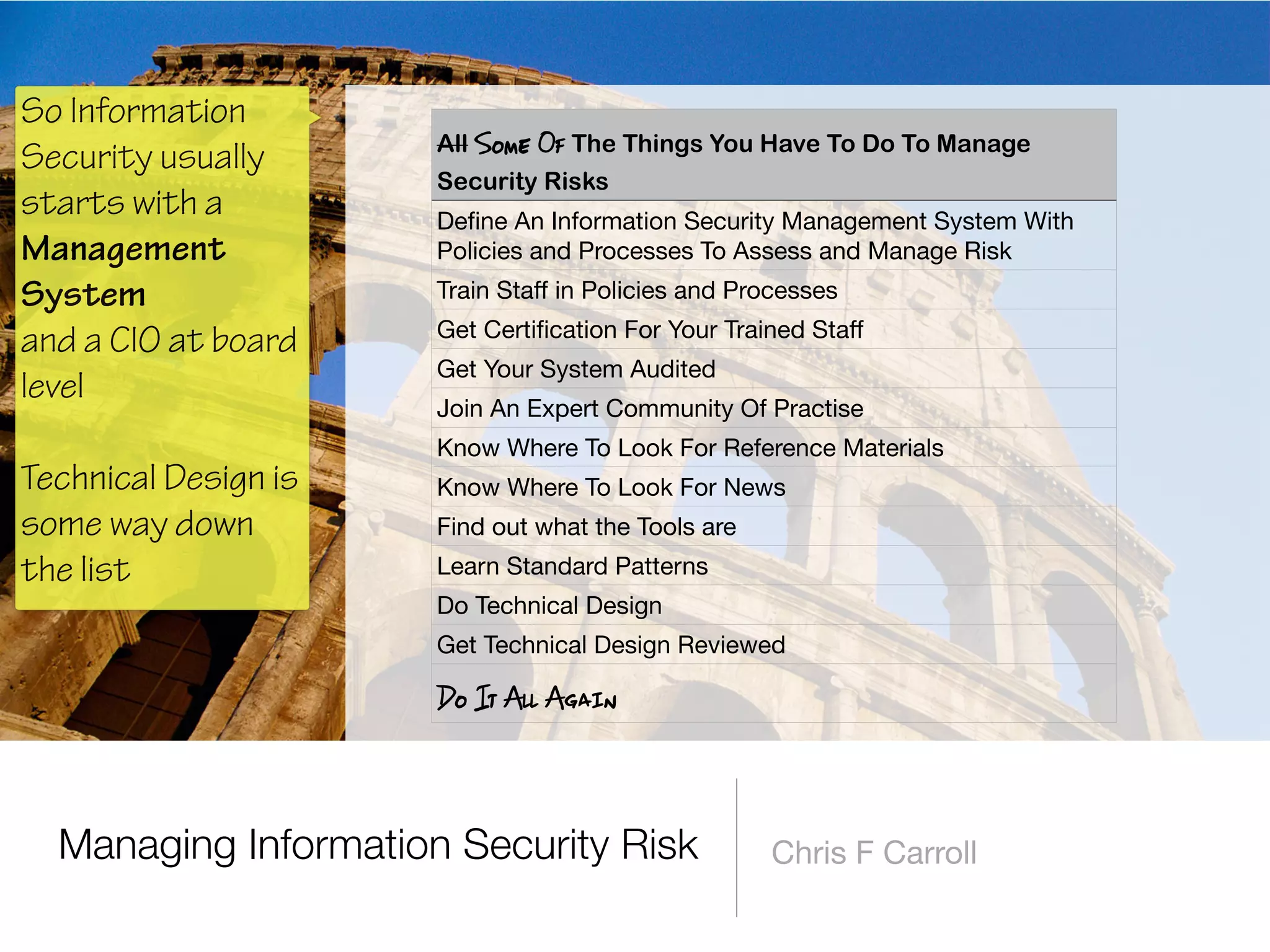 Software Technical Design for Information Security: A short intro for ...
