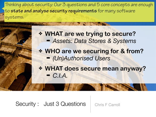 Software Technical Design for Information Security: A short intro for ...