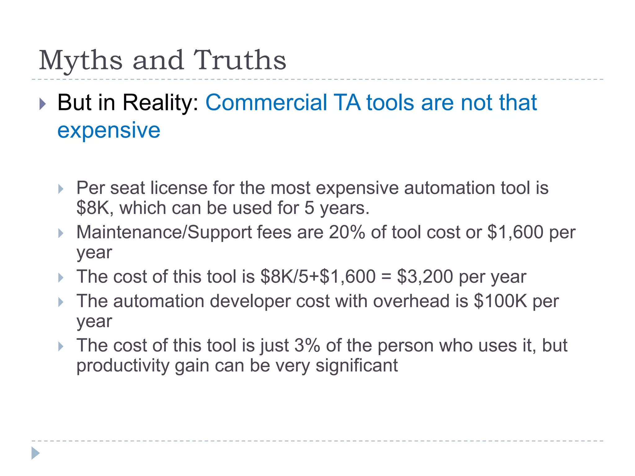Software Test Automation Overview Ppt