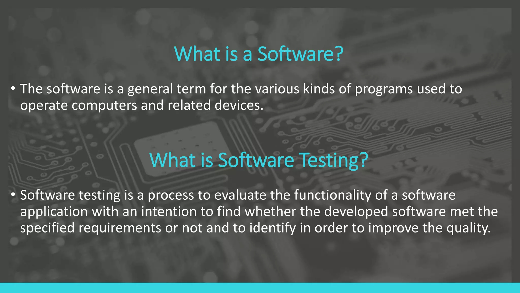 A Software Tester | PPT
