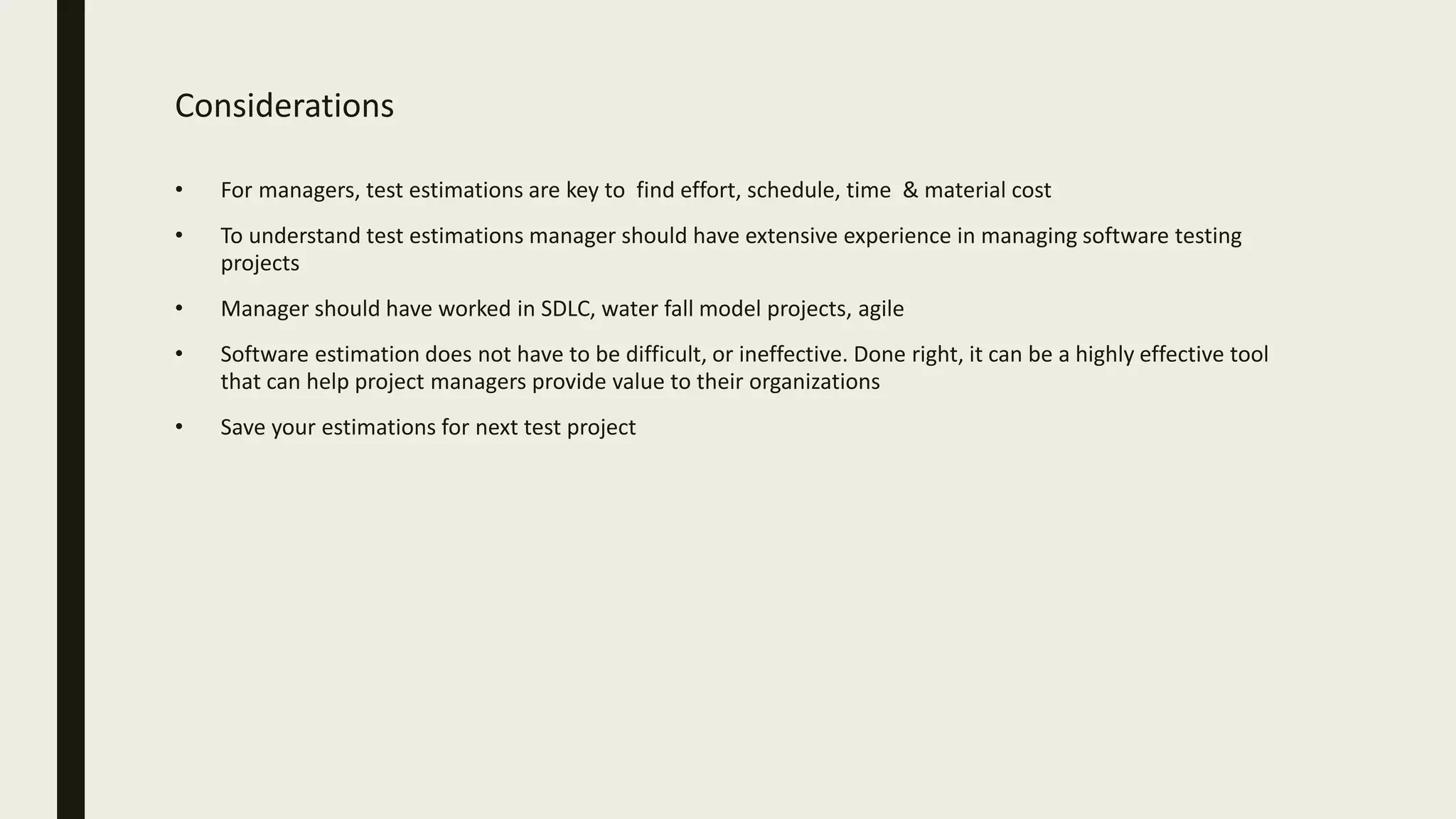 Software Test Estimation Pptx Web Development Internet