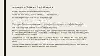 Software Test Estimation | PPTX