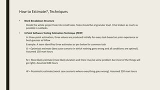 Software Test Estimation | PPTX