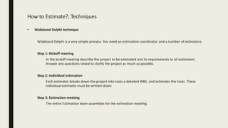 Software Test Estimation | PPTX
