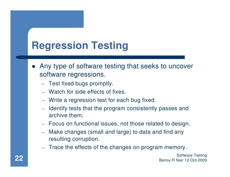 What Is A Regression Testing In Software Engineering – JMLEFI