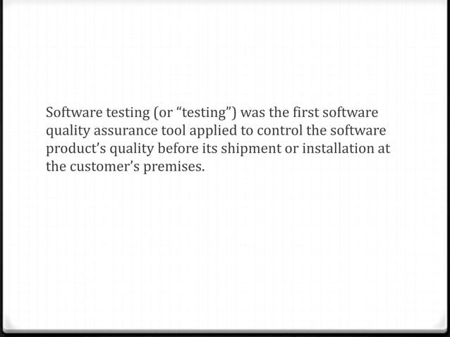 Software testing | PPT