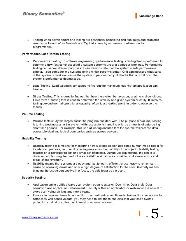 Software Testing By Binary Semantics