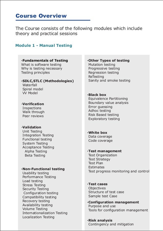 Software Testing Training Institutes Pune