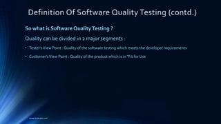 Software testing | PPT