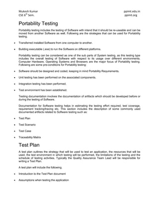Software testing | PDF | Computer Software and Applications | Computing