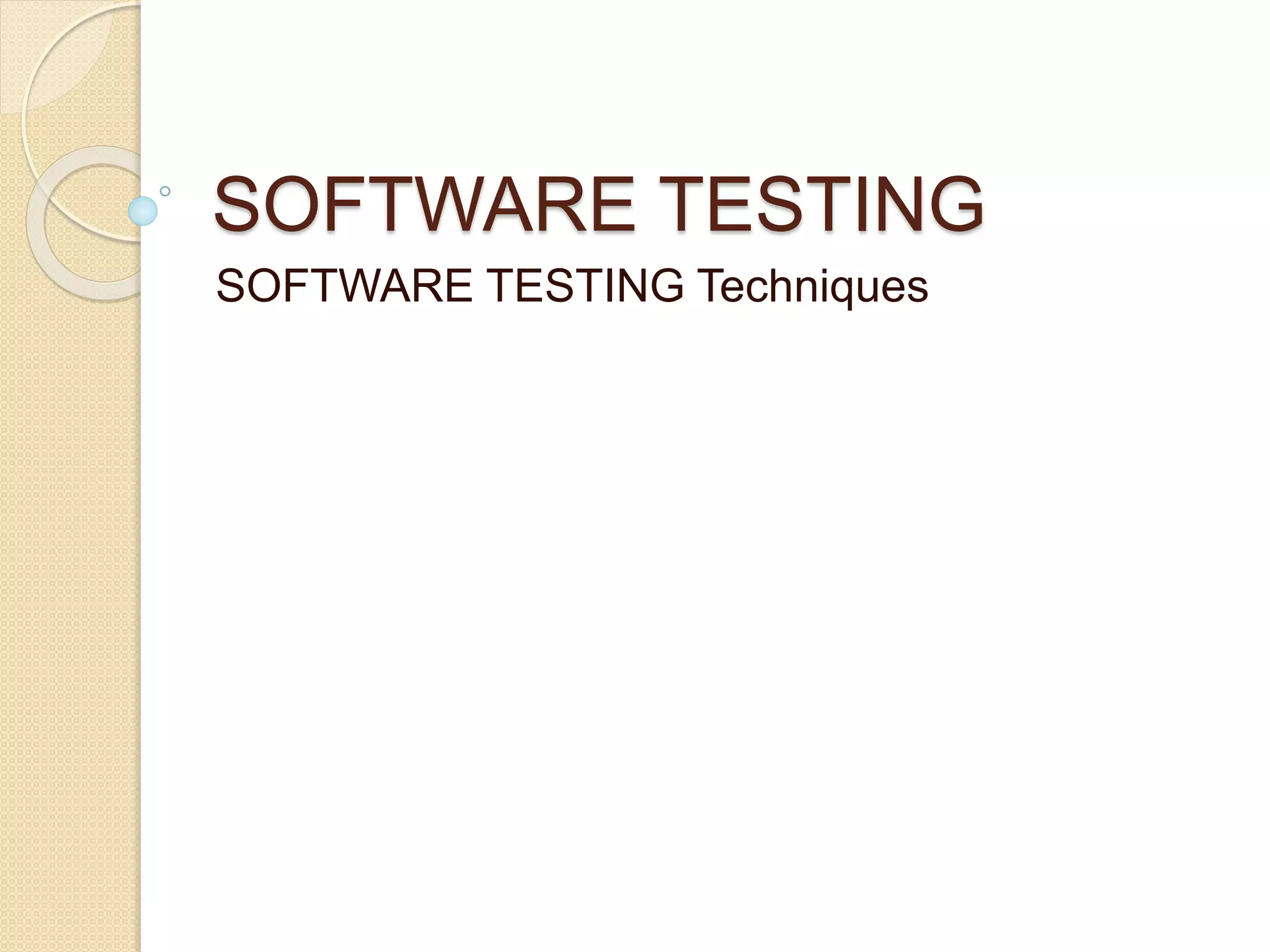Software testing | PPTX