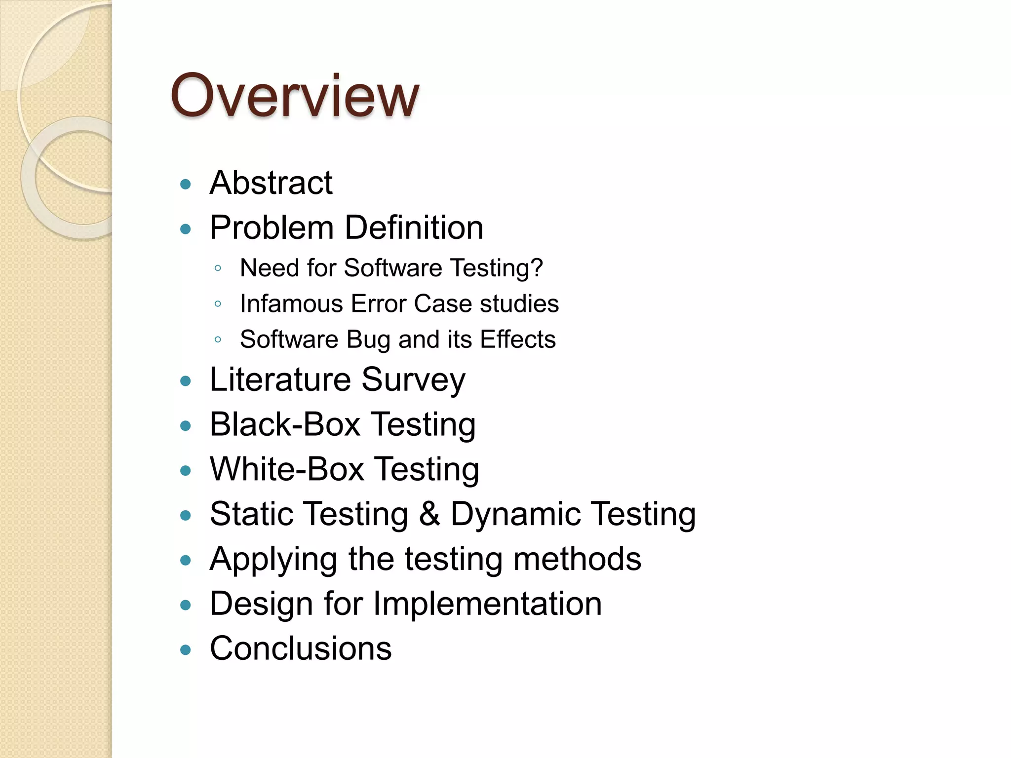 Software testing | PPTX