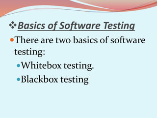 Software testing | PPTX