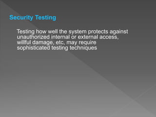 Software testing | PPTX