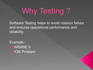 Software testing | PPTX