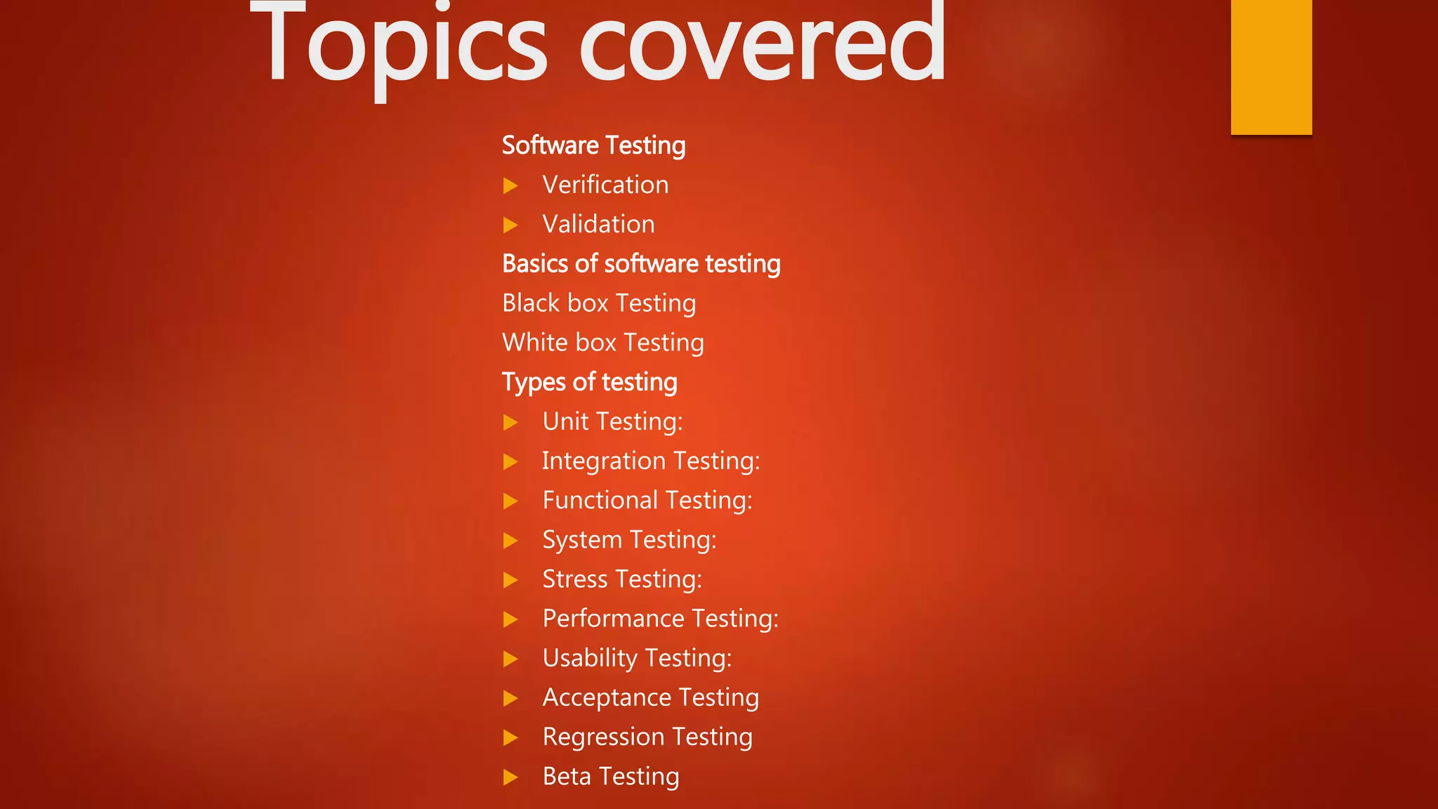 Software Testing By Myameen Pptx Operating Systems Computer Software And Applications