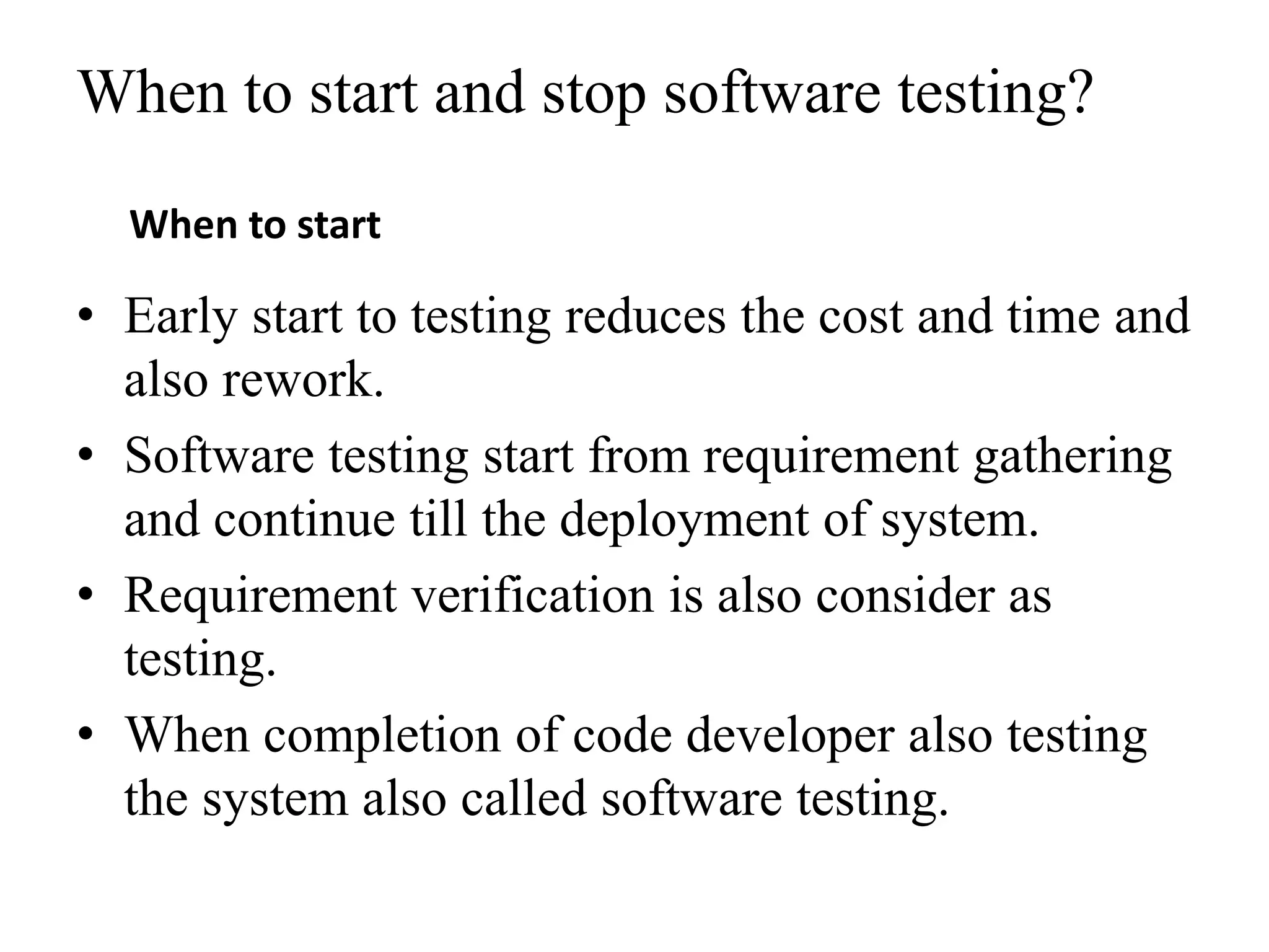 Software Testing Pptx Operating Systems Computer Software And