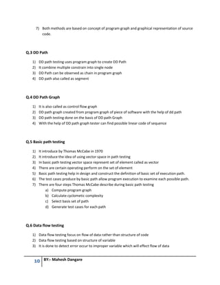 Software testing | PDF