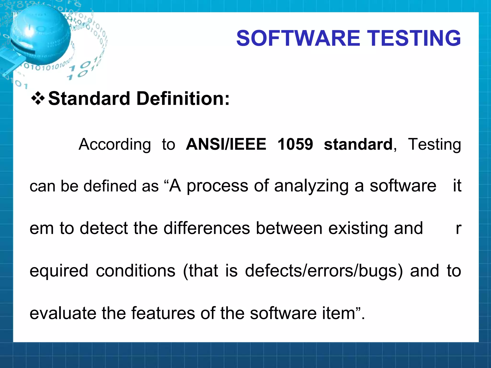Software Testing Levels Techniques Tools Ppt