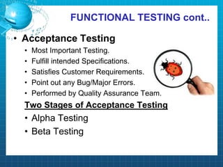 Software Testing , levels, Techniques, Tools | PPTX
