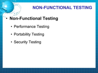 Software Testing , levels, Techniques, Tools | PPTX