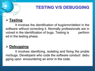 Software Testing , levels, Techniques, Tools | PPTX