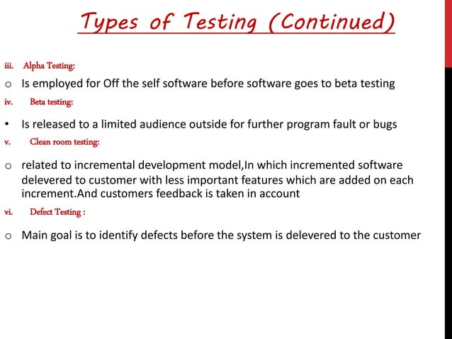 Software testing | PPT