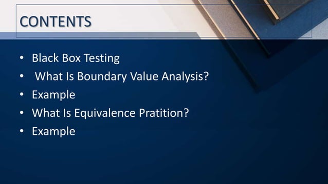 boundary value analysis and equivalence partition | PPT