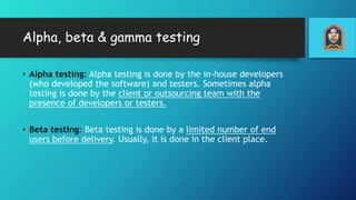 Software testing | PPT