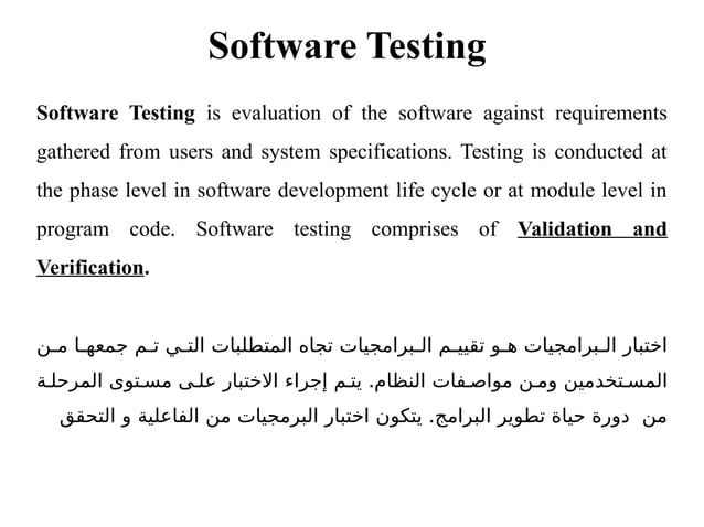 Software Engineering - Software Testing - 2 | PPTX