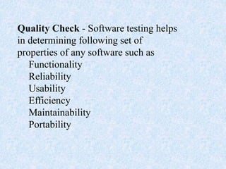 Software testing | PPTX | Operating Systems | Computer Software and ...