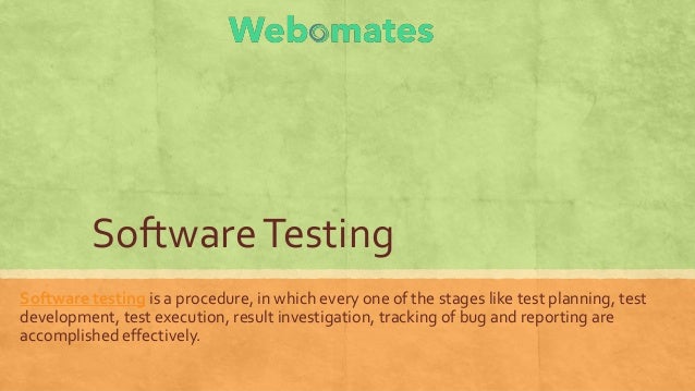 Software testing | PPTX | Computer Software and Applications | Computing