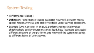 Software Testing IN SOFTWARE SPM PPTpptx | PPTX | Operating Systems ...