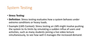 Software Testing IN SOFTWARE SPM PPTpptx | PPTX | Operating Systems ...
